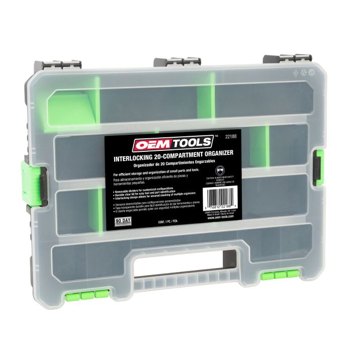 Oemtools 22188 Interlocking 20 Compartment Organizer - Catlettsburg, KY ...